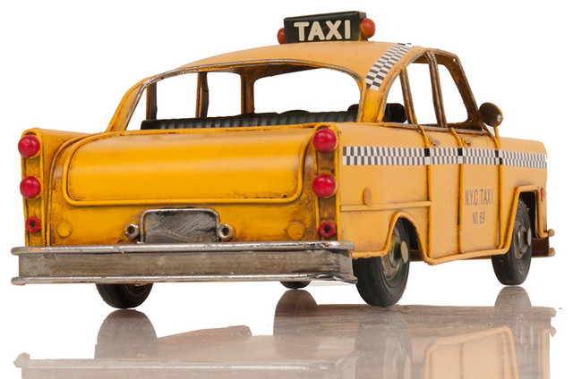 Handmade Classic New York City Taxi Model, Collectible Metal Scale ...