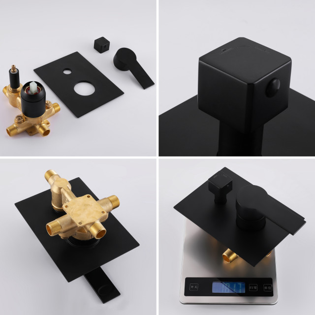 One Handle High Pressure Shower Faucet with Hand Shower and Brass Valve ...