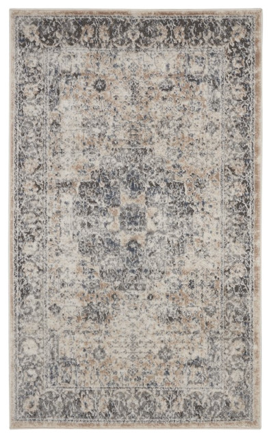 Nourison Quarry Beige Grey Area Rug, 3'x5' - Contemporary - Area Rugs ...