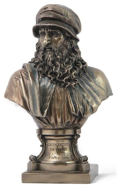 Leonardo Da Vinci, Cold Cast Bronze - Traditional - Decorative Objects ...