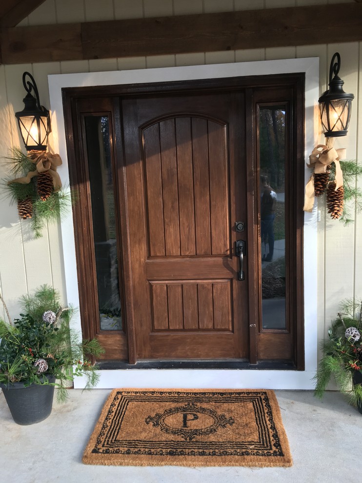 Rustic Front Dark Walnut Door - Rustic - Charlotte - by Property of the ...
