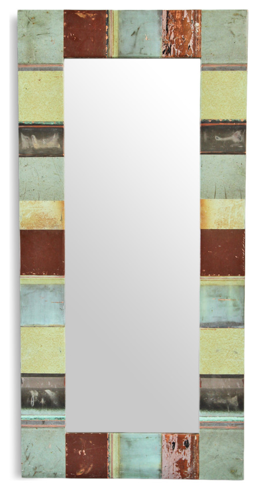 Copper Patch Work Mirror - Farmhouse - Wall Mirrors - by Design Mix ...