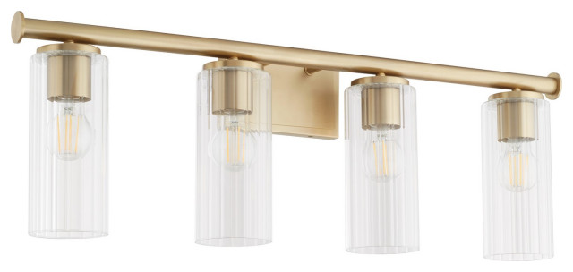 Juniper Transitional Vanity, Aged Brass - Transitional - Bathroom ...