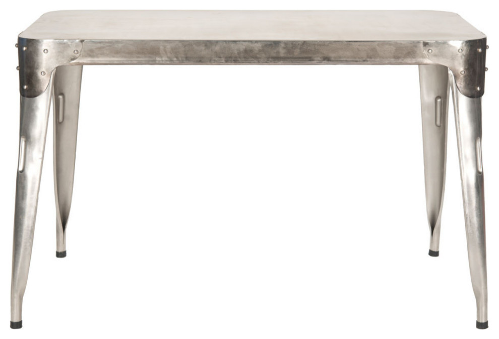 Bishop Iron Dining Table Dark Ant. Silver - Industrial - Dining Tables ...