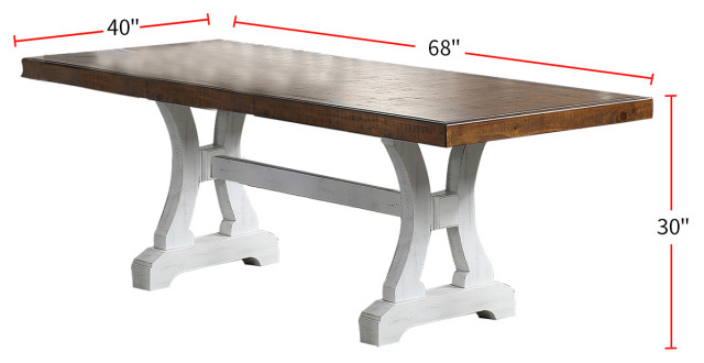 Rectangular Dining Table - Farmhouse - Dining Tables - by Simple Relax | Houzz