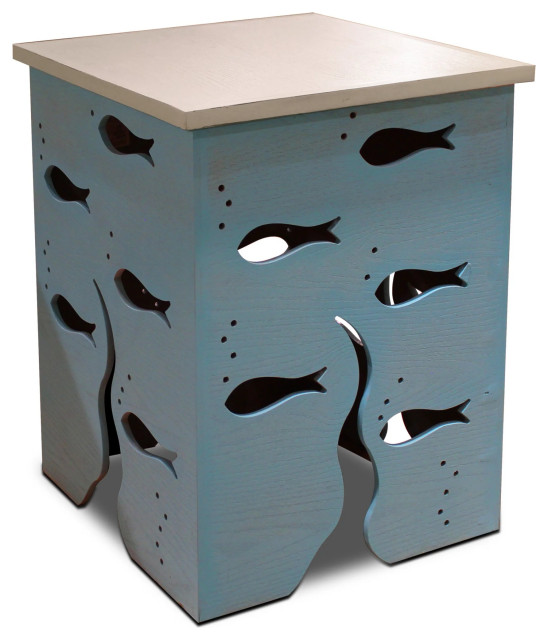 Fish Two Tone End Table - Beach Style - Side Tables And End Tables - by ...
