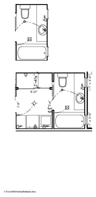 5x9 small bathroom - need help with planning?