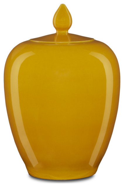 Imperial Yellow Ginger Jar - Contemporary - Decorative Accents - by ...