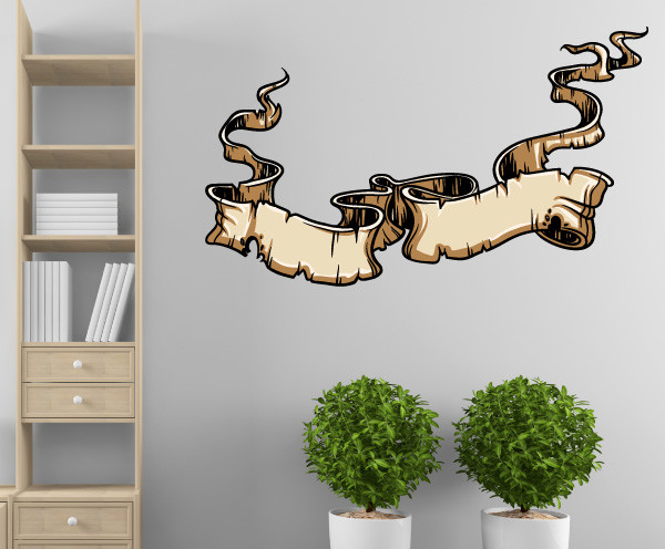 Scroll Vinyl Wall Decal ScrollUScolor003 - Contemporary - Wall Decals ...