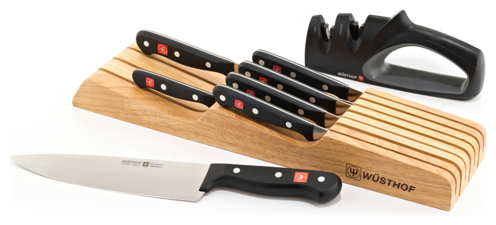 Wusthof Gourmet 8 Piece In-Drawer Tray Knife Storage Set with Bonus ...