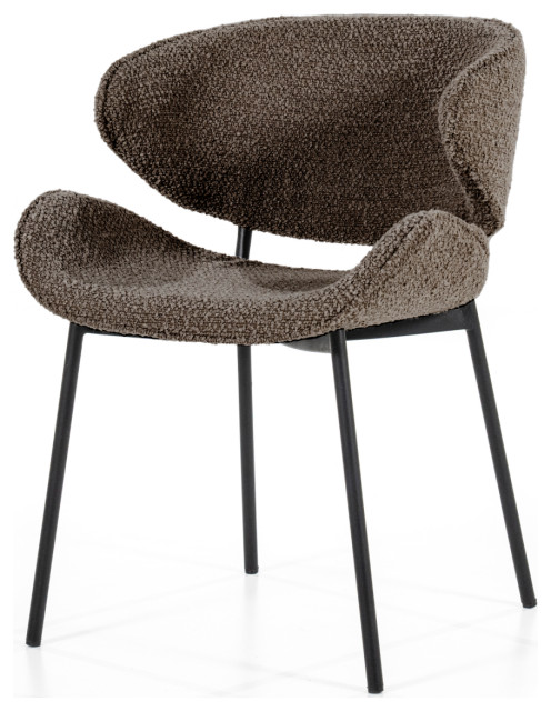 Upholstered Modern Dining Chair, Eleonora Tess - Midcentury - Dining ...