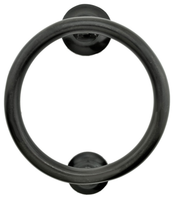 Oil Rubbed Bronze Circle Ring Door Knocker for Front Door Entry 5 Inch ...