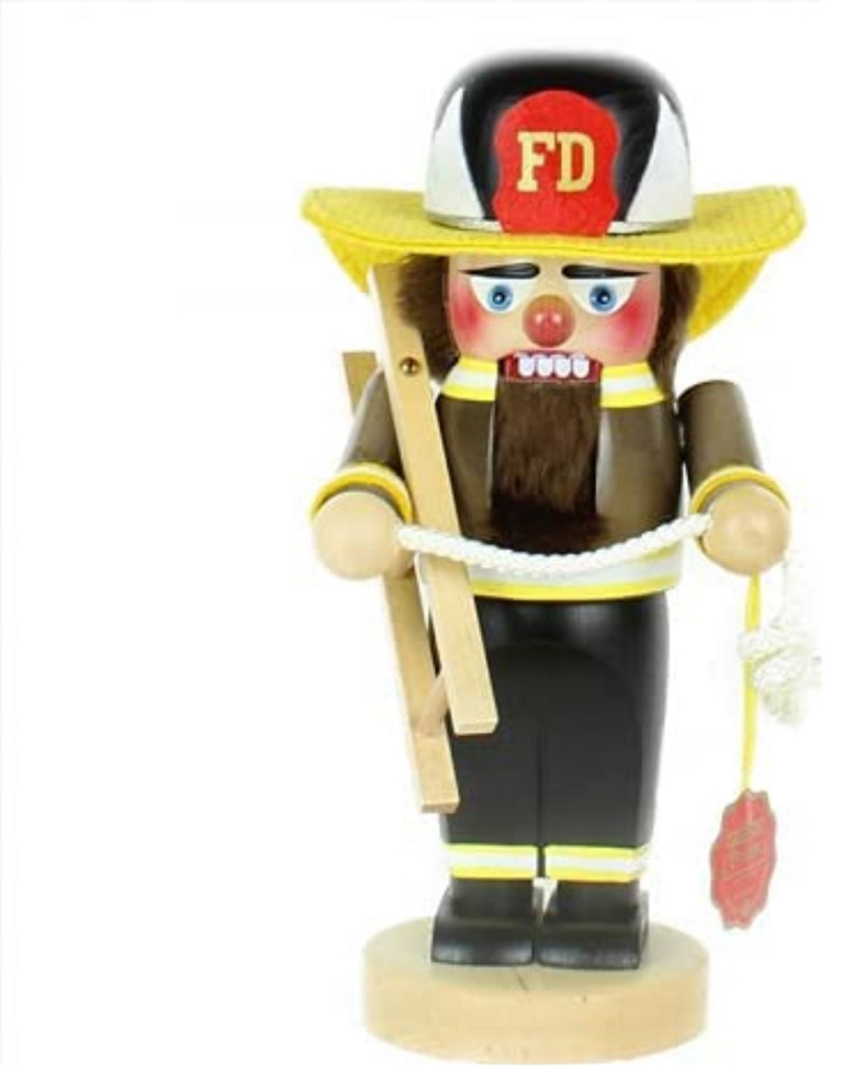 Steinbach Chubby Fireman Nutcracker, 12" - Traditional - Holiday ...