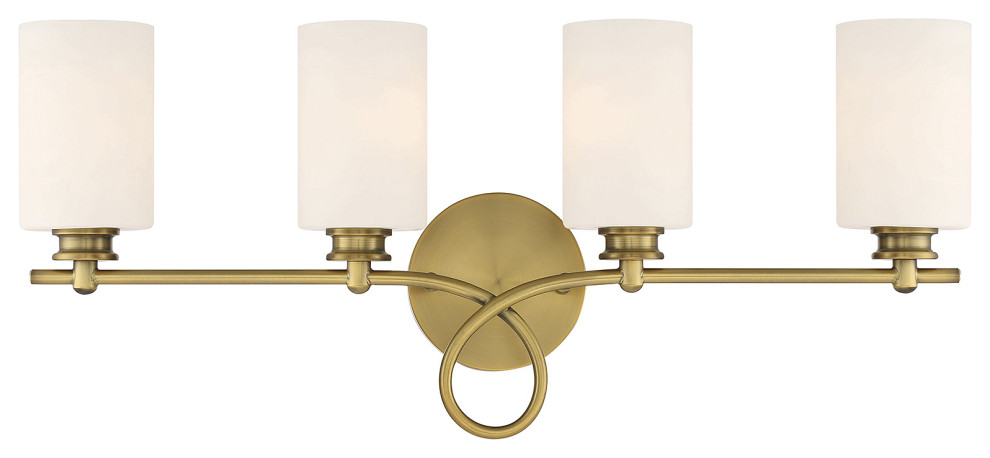 Woodbury 4-Light Bath Bar - Transitional - Bathroom Vanity Lighting ...
