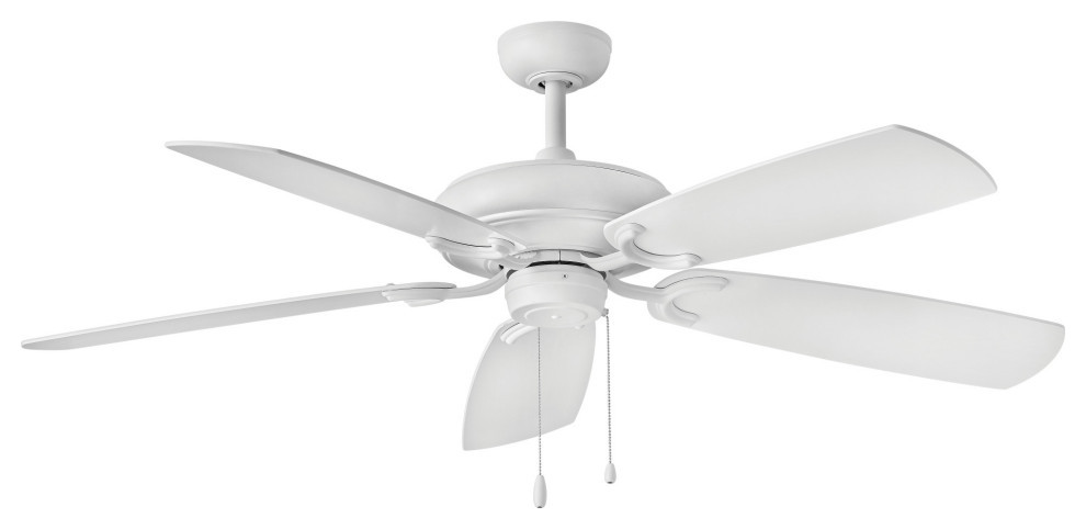 Grove 56" Fan, Weathered Wood, Chalk White - Transitional - Ceiling ...