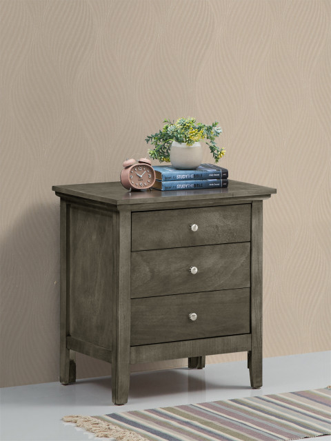 Hammond 3-Drawer Nightstand (26 in. H x 24 in. W x 18 in. D ...