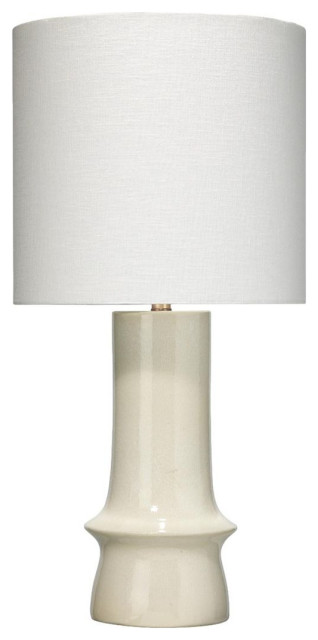 Classic Eggshell Ceramic Column Table Lamp 32 in Off White Contemporary ...