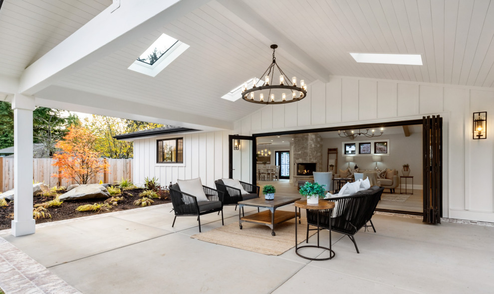 Seattle Area Modern Farm House - Farmhouse - Patio - Seattle - by Dual ...