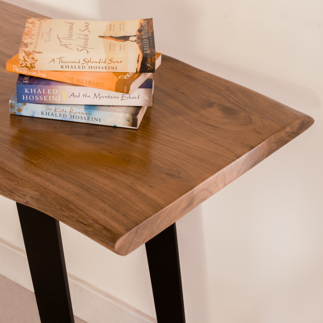 Live Edge Console Table - Industrial - Console Tables - by HOME ACCENTS ...