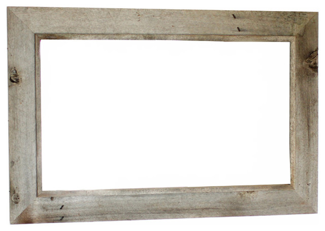 Western Rustic Mirror Reclaimed Barn Wood 202 Frame, 20"x24" - Rustic ...