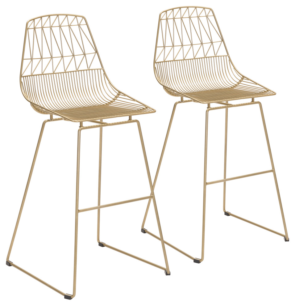 Brody Bar Chair, Set of 2 - Contemporary - Outdoor Bar Stools And ...