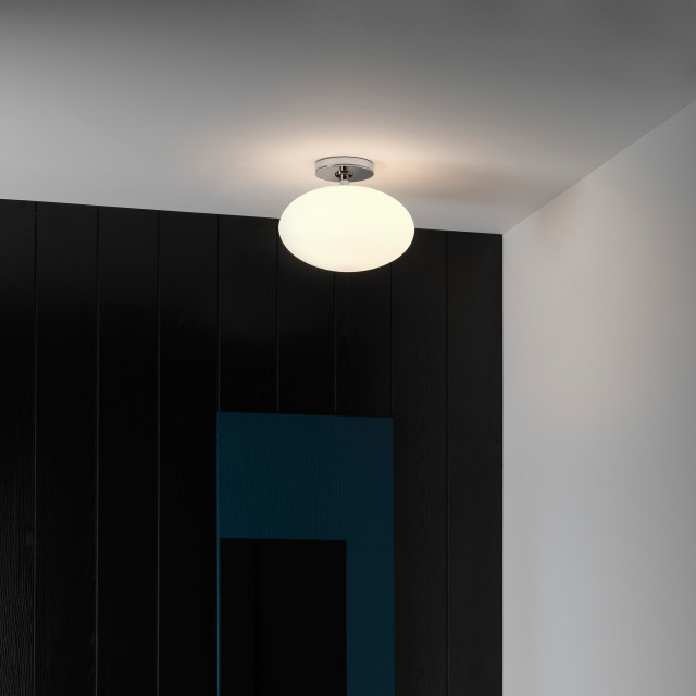Astro Zeppo Ceiling, Dimmable Bathroom Ceiling Light (Matt Black) - Contemporary - Flush-mount ...