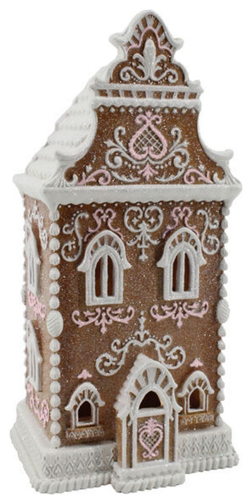 December Diamonds Gingerbread House With Led. - Contemporary - Holiday ...