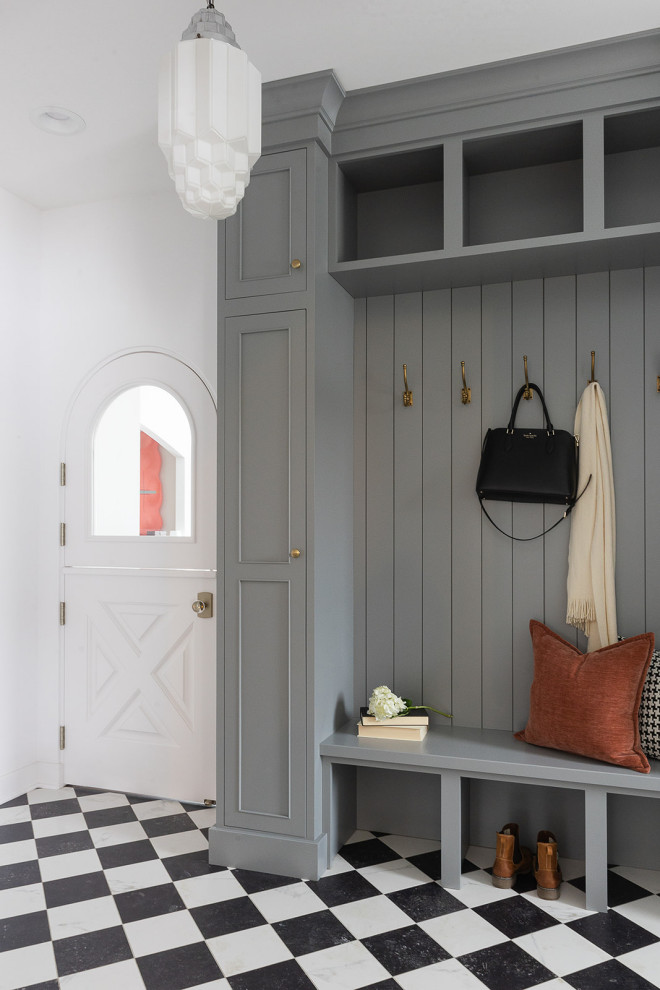 French Industrial Residence (Laundry Room) - Transitional - Entry ...