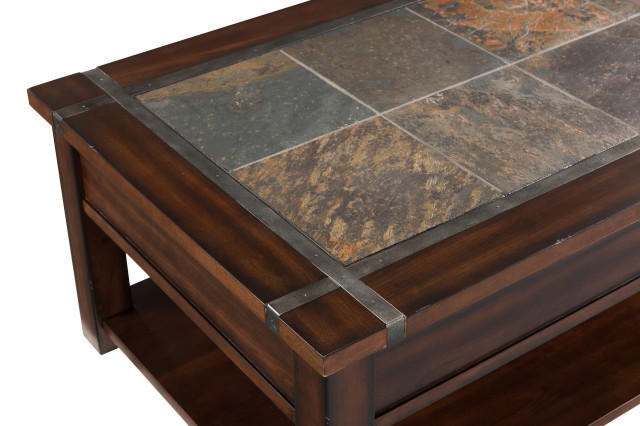 Rectangular Lift Top Cocktail Table, w/Casters - Transitional - Coffee Tables - by Magnussen ...