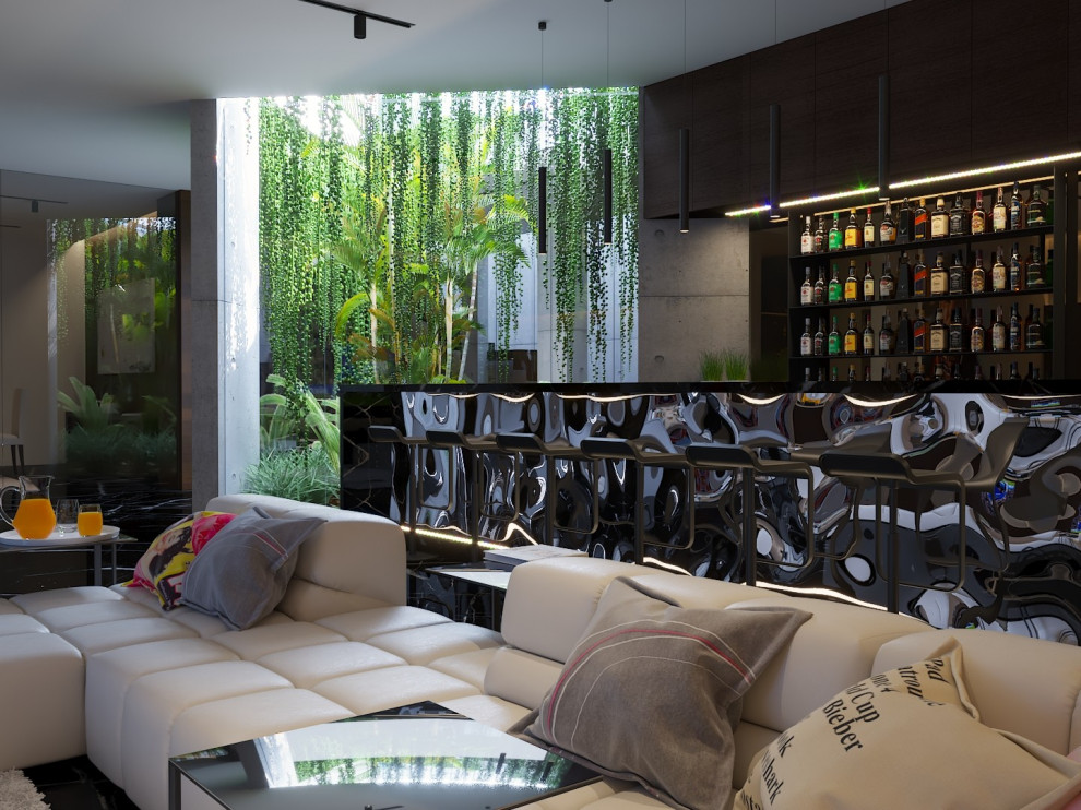 Modern Man cave design in a private villa in Saudi Arabia, near Riyadh ...