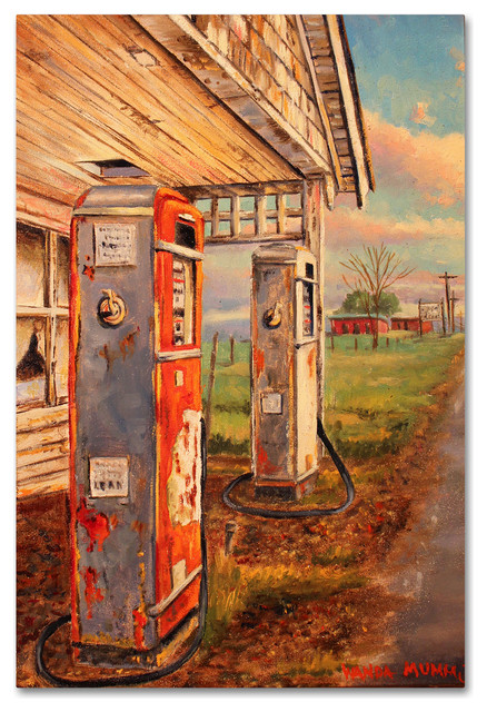 Wanda Mumm 'Fll'er Up' Canvas Art, 16"x 24" - Contemporary - Prints And ...