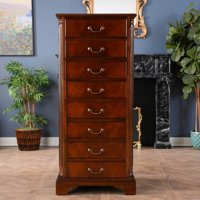 Mahogany Tall File Cabinet - Traditional - Filing Cabinets - by Niagara ...
