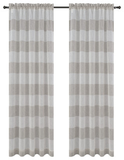 Nassau Drapery Curtain Panels - Contemporary - Curtains - by Urbanest ...