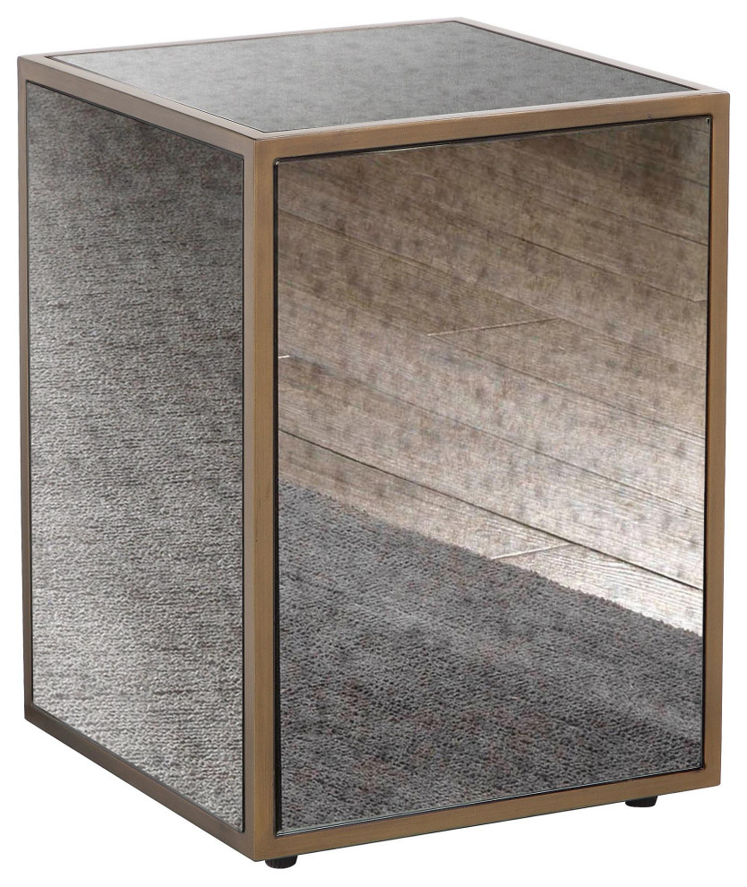 Lana Mirrored Side Table - Contemporary - Side Tables And End Tables ...