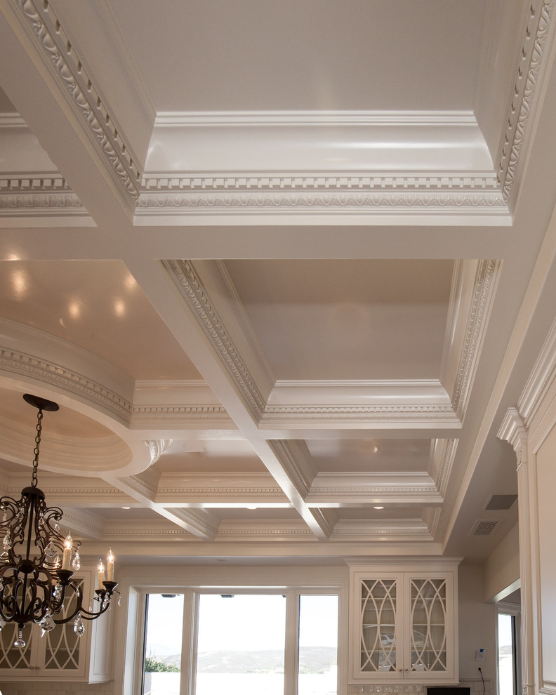 White Italian Villa Kitchen - Traditional - Los Angeles - by Maraya ...