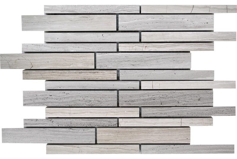 9"x12" Haisa Light Honed Staggered Joint Modern Mosaic, 9"x12 ...