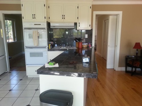 AwkWard Kitchen design.. what to do here?