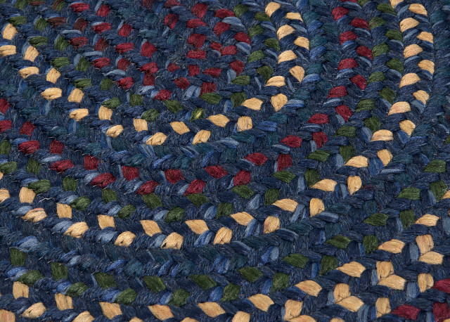 Midnight Variegated/Multi Indoor Rug Rustic Farmhouse MN27, 7'x9' Oval ...