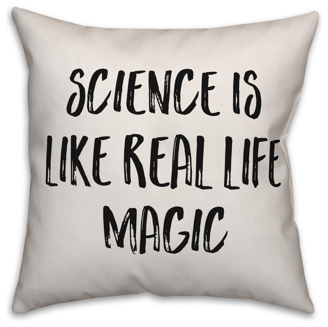 Science is Real Life Magic, 20"x20" - Contemporary - Decorative Pillows ...