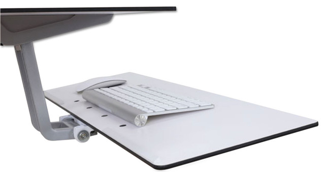 WorkFit-S Sit-Stand Workstation, Dual 24" LCDs, 27" x 30.25" x 35 ...