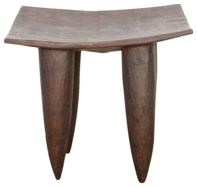 Tall Rectangular African Senufo End Table - Farmhouse - Accent And ...