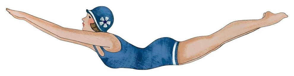 Dive Girl Navy Sign - Contemporary - Wall Accents - by My Barnwood ...