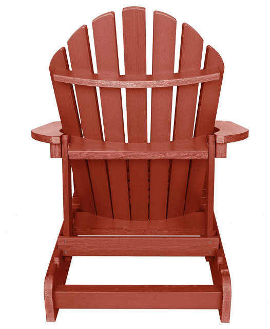 Classic Adirondack Chair, Folding Design With Slanted Seat & Slatted ...