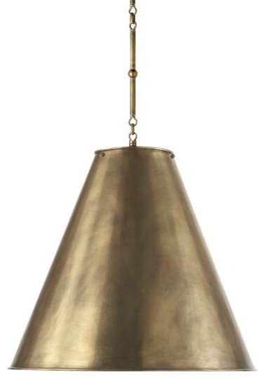Brass pendant light