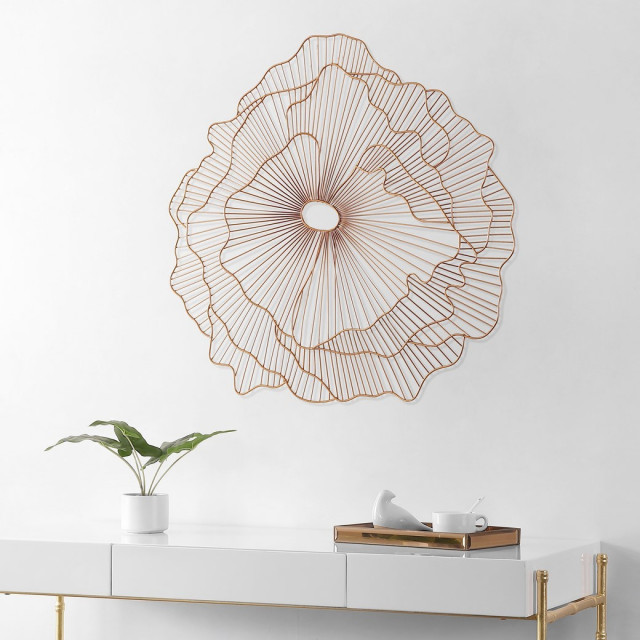 Safavieh Chonda Wall Decor Gold, #N/A - Contemporary - Metal Wall Art ...