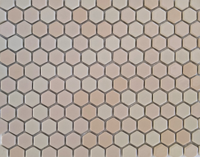 12"x12" Pink Hexagon Mosaic Tile - Contemporary - Mosaic Tile - by ...