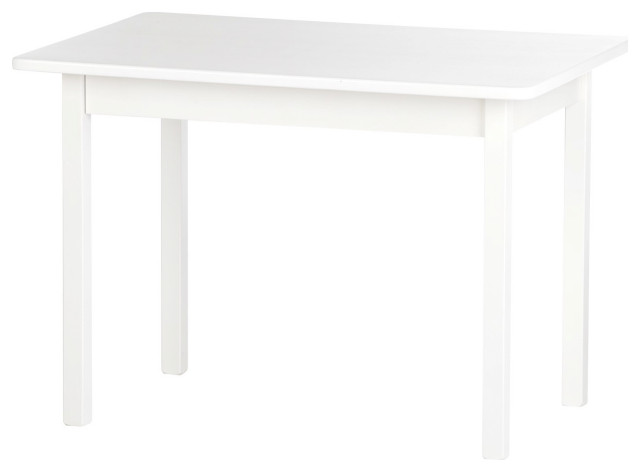 Rectangular Table, White - Transitional - Kids Tables And Chairs - by ...