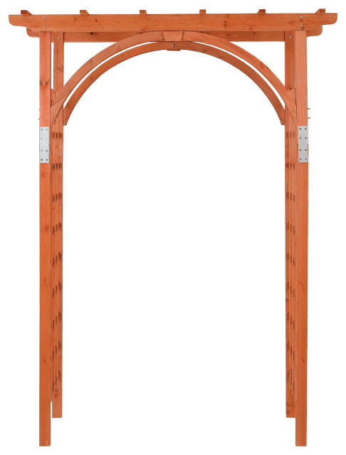 7ft Wood Garden Arbor - Contemporary - Garden Arbors - by Winsome House ...