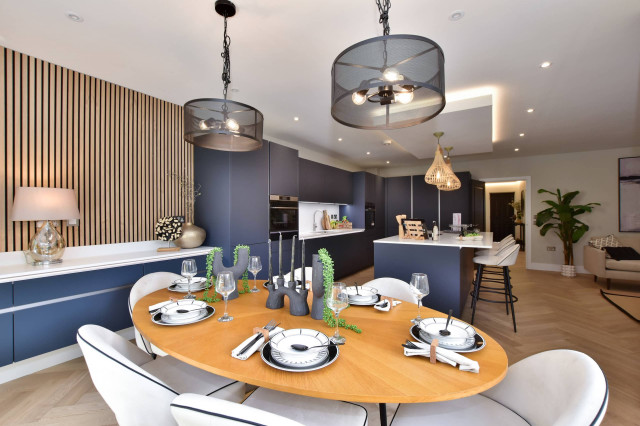 Contemporary Show Home Style Kitchen & Living in Hertfordshire - Modern ...