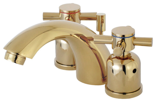 Mini-Widespread Bathroom Faucet With Pop-Up - Transitional - Bathroom ...